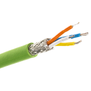 CABLE PROFINET 4 HILOS CAL 22 AWG CAT5E BLINDADO MALLA TRENZADA PAR